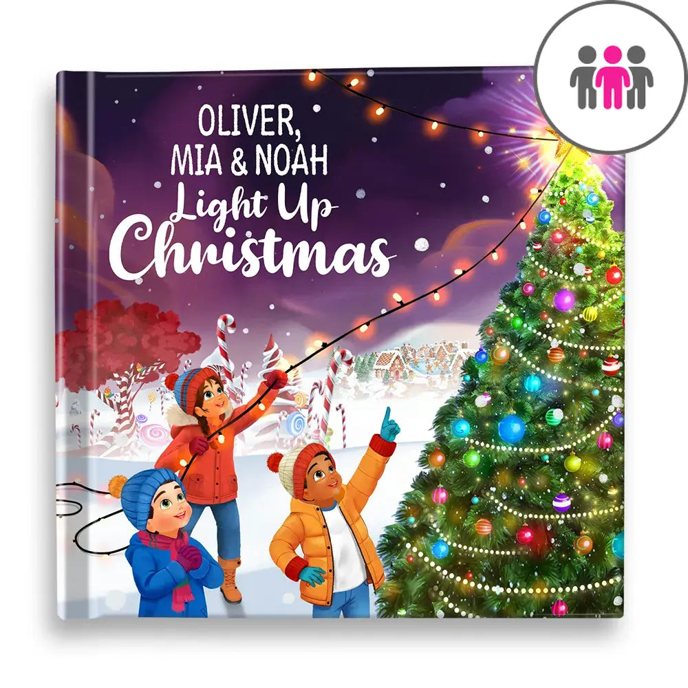 “Lights Up Christmas" Personalized Story Book – Dinkleboo CA